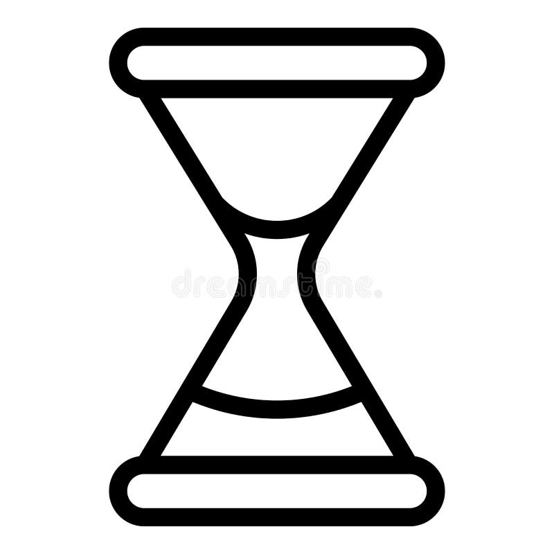 Sand Clock Icon, Outline Style Stock Vector - Illustration of outline ...