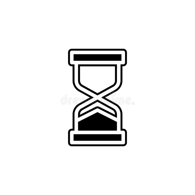 Sand Clock Icon. Simple Glyph, Flat Vector of Time Icons for Ui and Ux ...