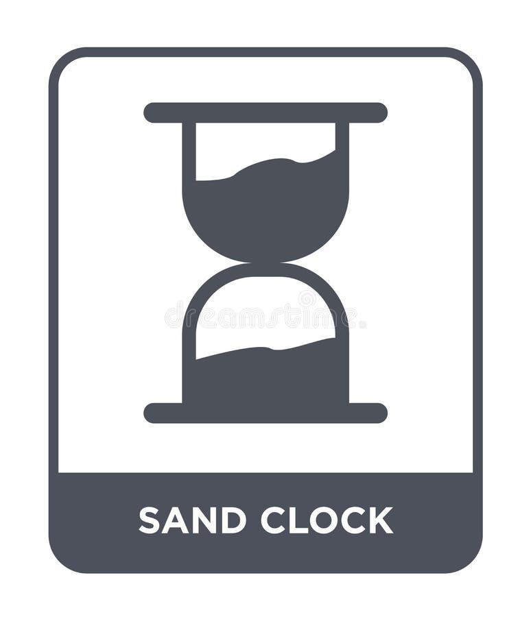 Sand Clock Icon in Trendy Design Style. Sand Clock Icon Isolated on ...