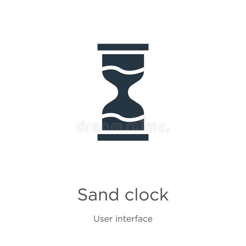 Sand Clock Icon Vector. Trendy Flat Sand Clock Icon from Web Navigation ...