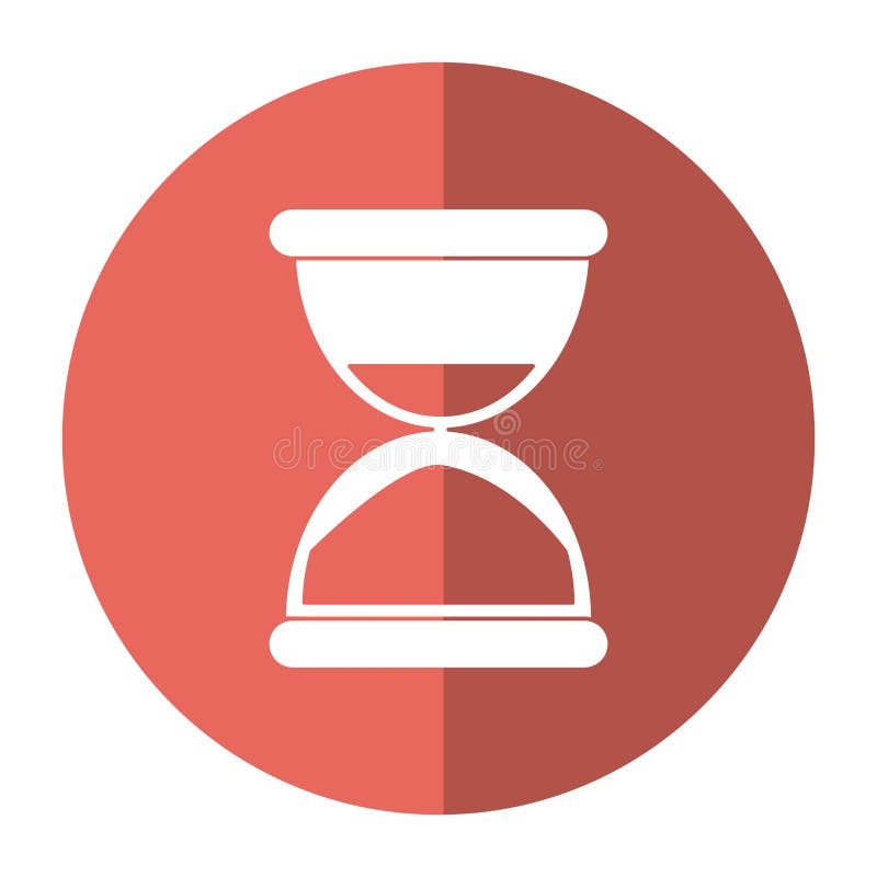 Sand Clock Time Icon Shadow Stock Vector - Illustration of measure ...
