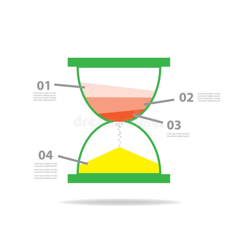 Sand clock. stock vector. Illustration of clip, infographic - 46452501