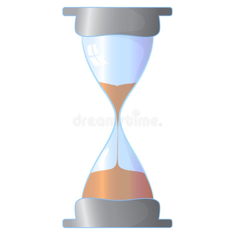 Sand Clock Vector Illustration Stock Vector - Illustration of minute ...