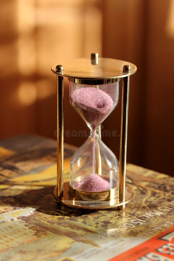 Sand clock stock photo. Image of countdown, reflection - 35675400