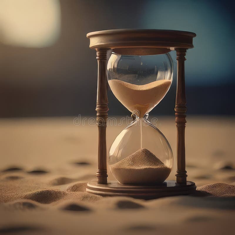 Sand clock wallpaper stock illustration. Illustration of aesthetic ...