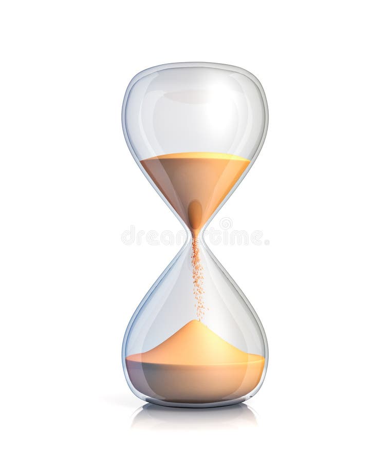 Hourglass, Sandglass, Sand Timer, Sand Clock Stock Illustration ...