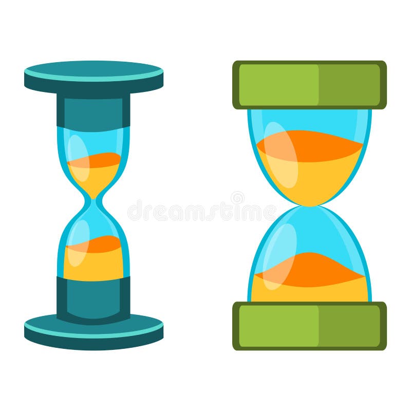 Sand clocks vector stock vector. Illustration of sand - 77682250