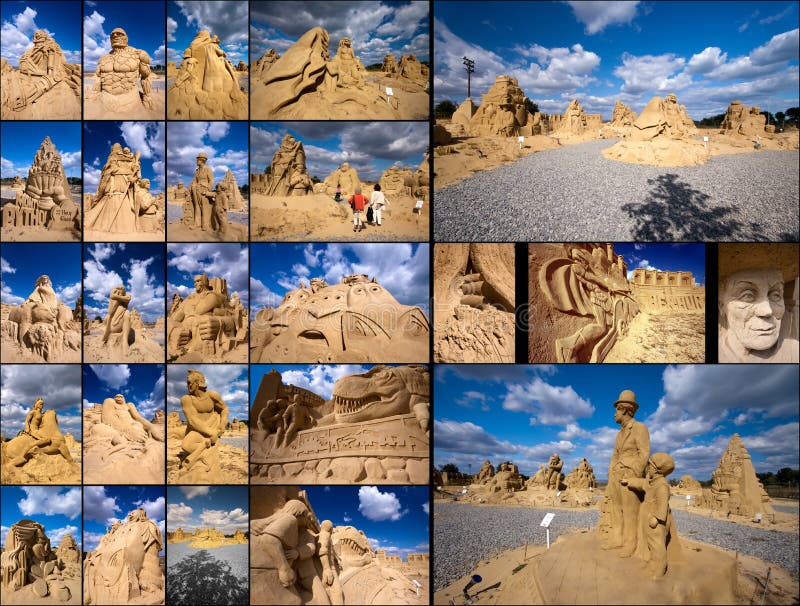 Sand COLLAGE. editorial stock photo. Image of decoration - 21445883