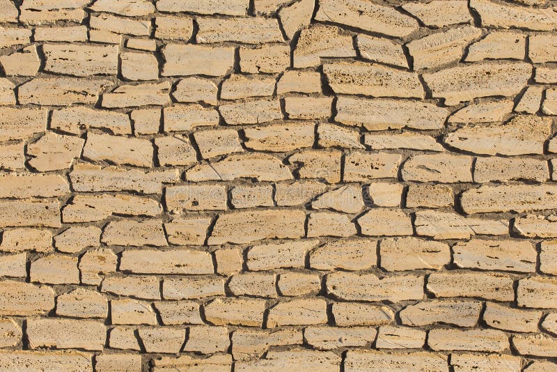 Sand Color Stone or Brick Wall, Modern Texture Background Stock Photo ...