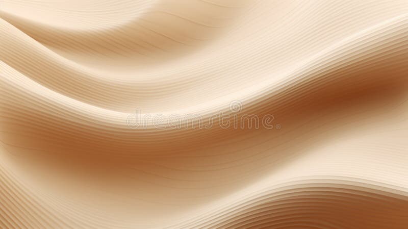 Sand Colored Waves Background, Abstract Illustration Stock Illustration ...