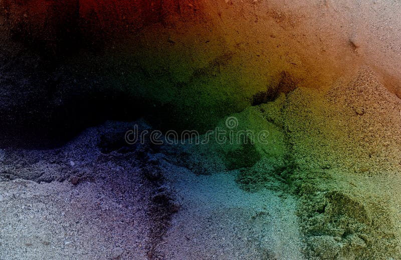 Sand on Colorful Mixture Multi Colors Effects Texture Background ...
