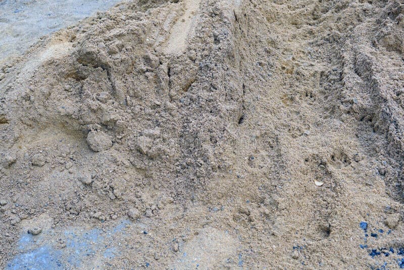 Sand in the Construction Site for Texture and Background on the ...