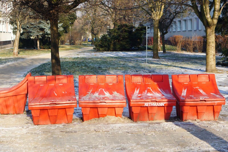 Sand containers editorial photo. Image of containers - 44608901