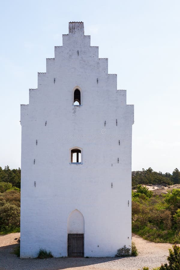 Sand-covered Church Tower, Skagen, Denmark Stock Photo - Image of ...