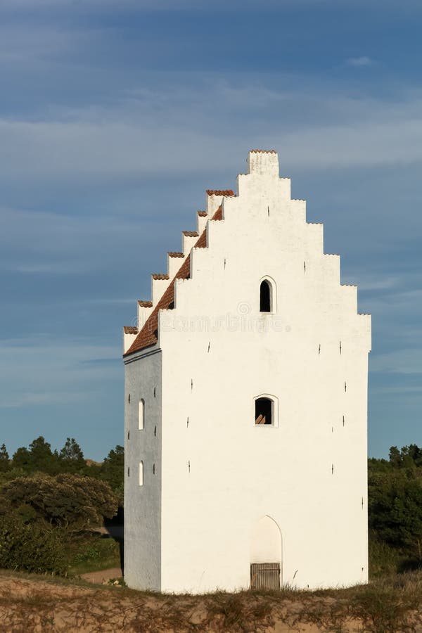 The Sand Covered Church in Skagen Stock Photo - Image of ancient ...