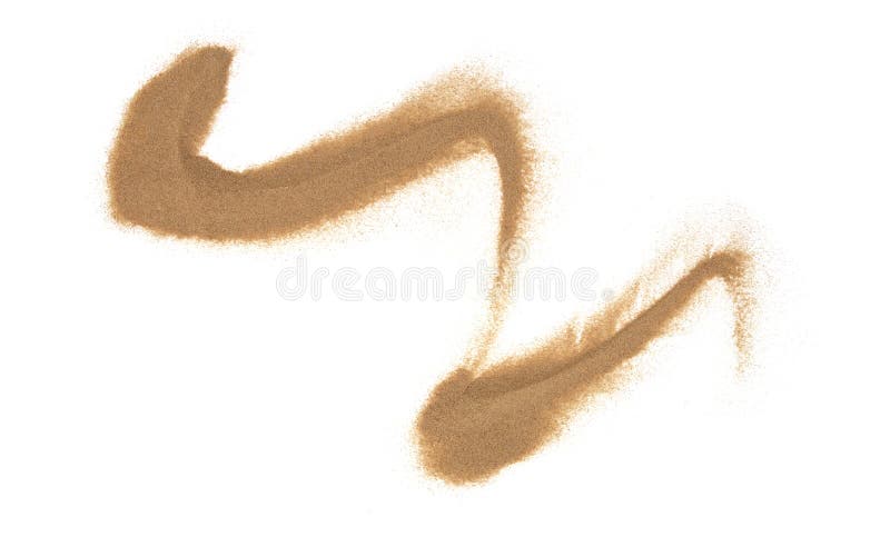 Sand Splash Isolated on White Background. Stock Photo - Image of ocean ...