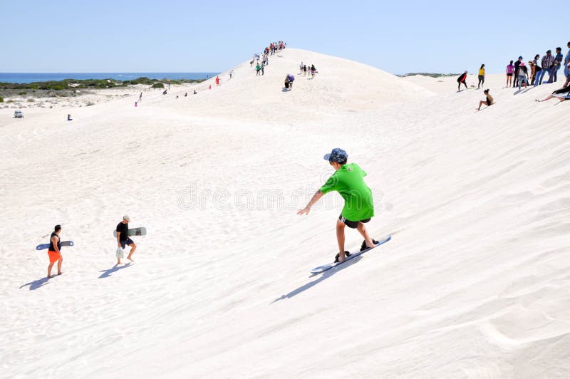 Sand, Der Lancelin Dunes Surft Redaktionelles Stockbild - Bild von ...