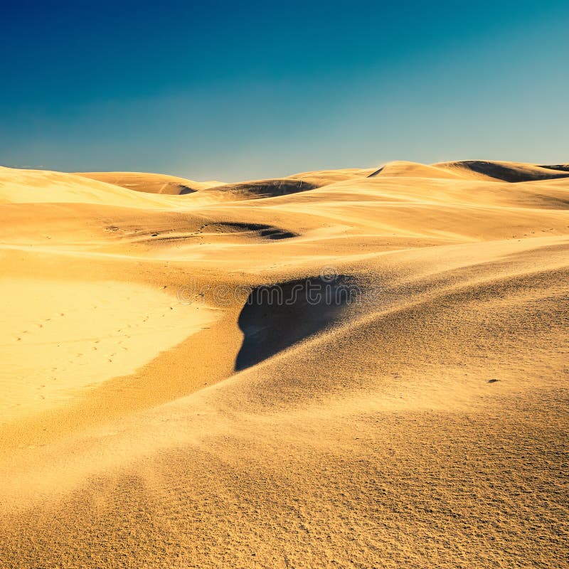 Sand desert stock photo. Image of rippled, landscape - 34597130