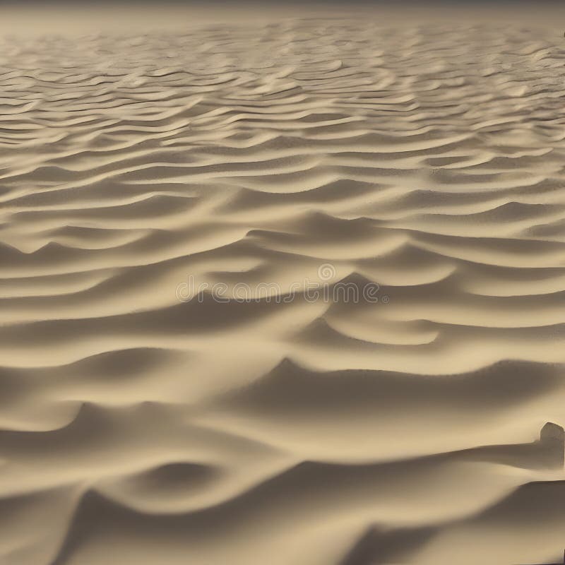 Sand in the Desert Under the Hot Sun. AI-Generated. Stock Illustration ...
