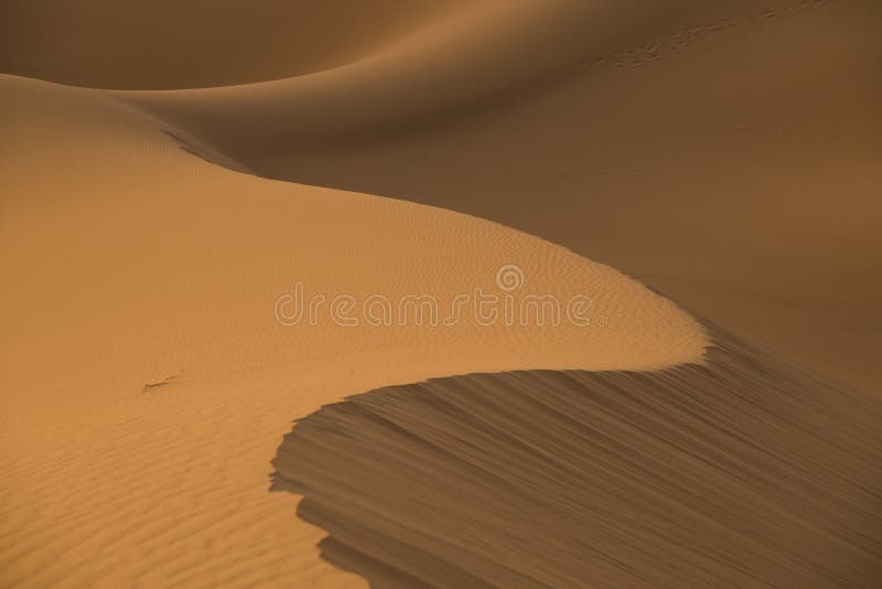 Sand Desert Pattern. it Can Be Contemplated for a Long Time Stock Photo ...