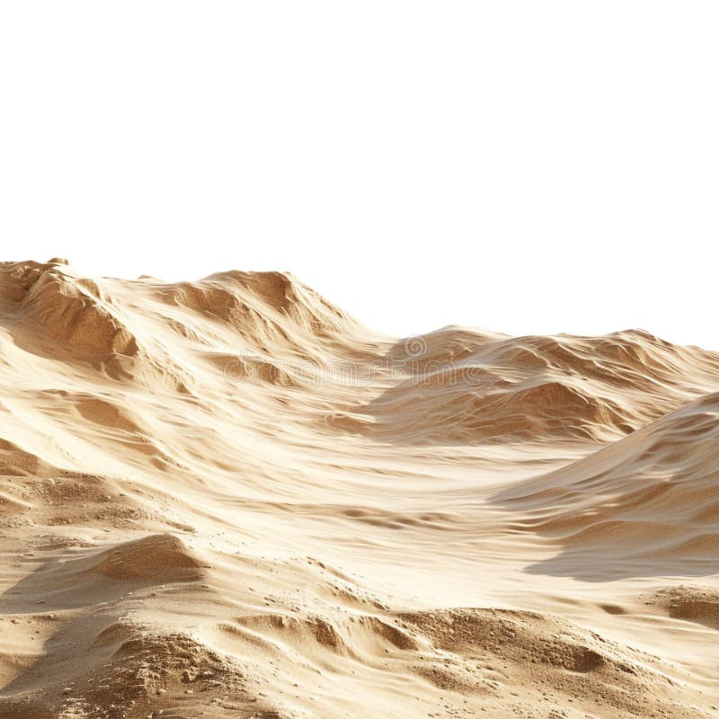 Sand Desert on Transparent Background - Ai Generated Stock Illustration ...