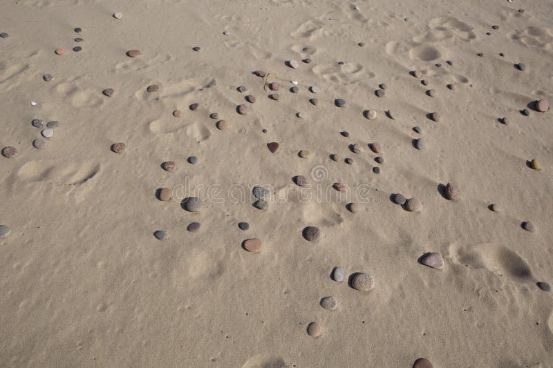 Sand and Different Stone Pebbles As Background. Stock Image - Image of ...