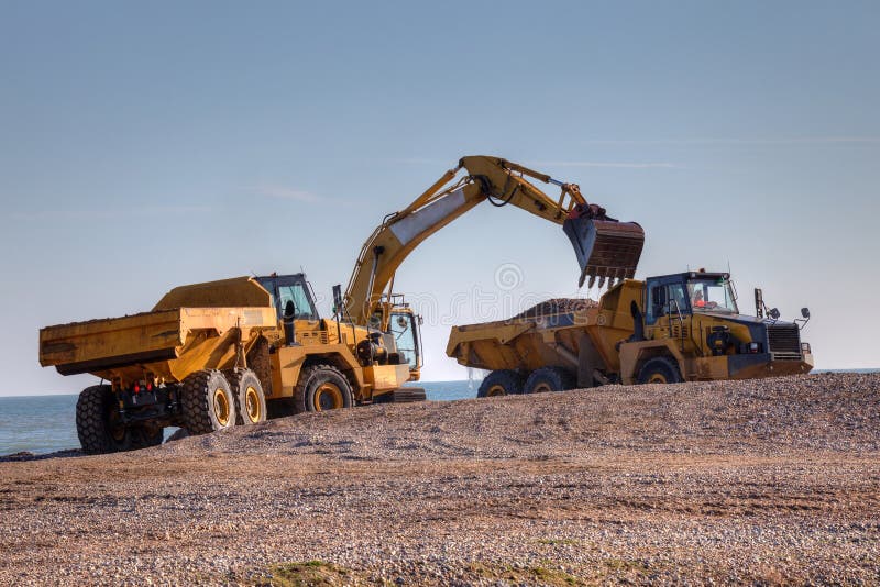 Sand digging stock photo. Image of power, outdoor, industrial - 18278900