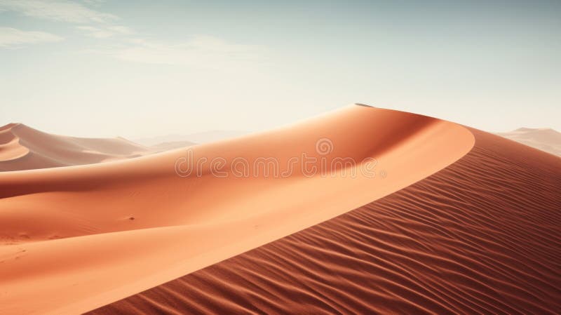 Sand on a Dramatic Dune in a Captivating Desert Landscape Captured ...