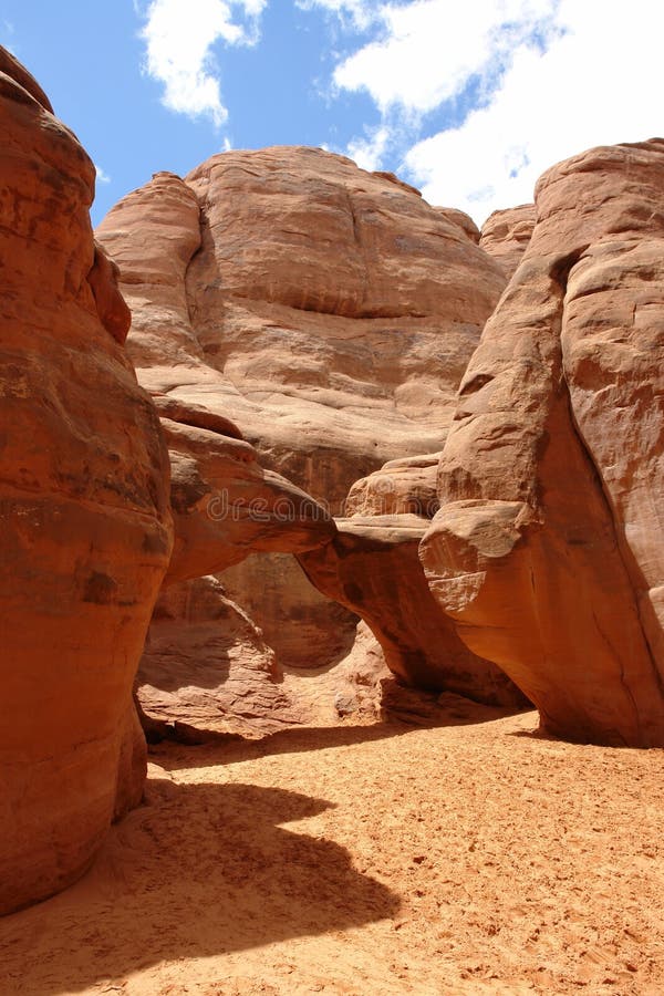 Sand Dune Arch stock image. Image of dune, arches, national - 37542403