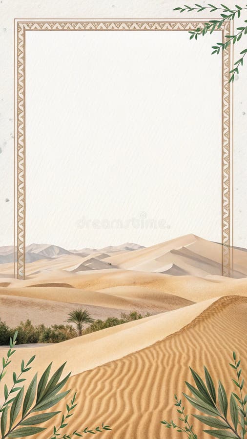 Sand Dune Border Paper Texture Desert Inspired Stock Illustration ...