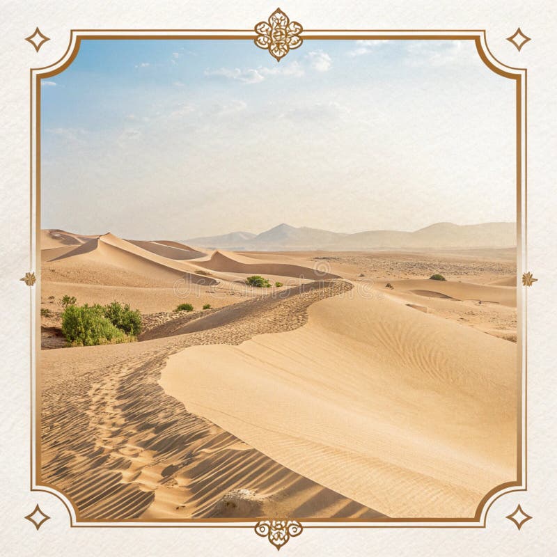 Sand Dune Border Paper Texture Desert Inspired Stock Illustration ...