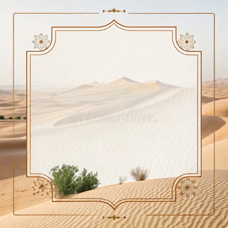 Sand Dune Border Paper Texture Desert Inspired Stock Illustration ...
