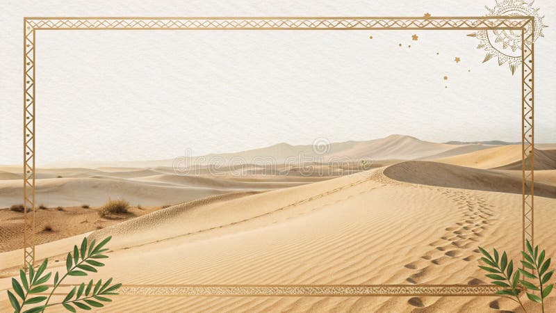 Sand Dune Border Paper Texture Desert Inspired Stock Illustration ...