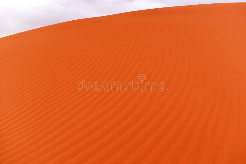 Sand Dune, Detail of Blown Orange Sand, Structure and Patterns of the ...