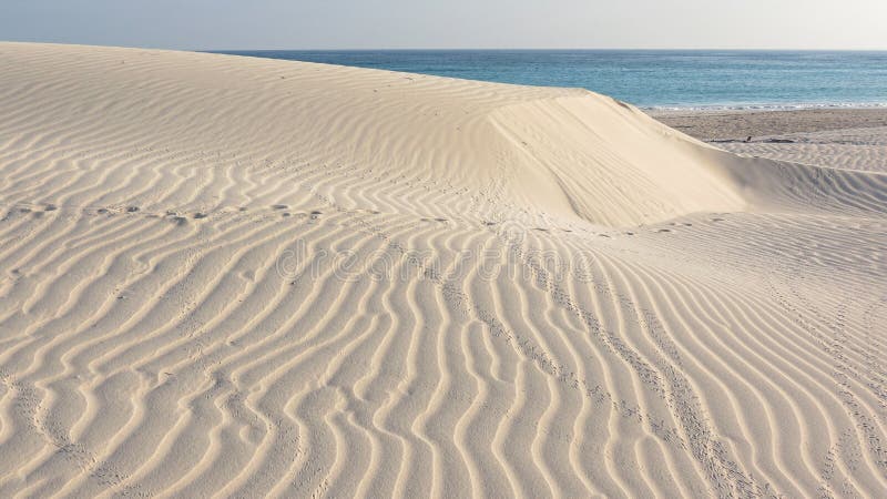 Sand Dune Near the Indian Ocean in Socotra Stock Photo - Image of large ...