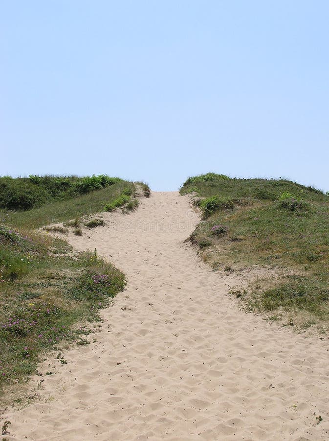 Sand Dune Path stock image. Image of seagrass, footway - 274513