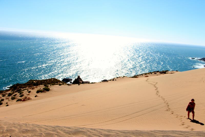 Sand Dunes Around the Concon Coastline Stock Photo - Image of dunes ...