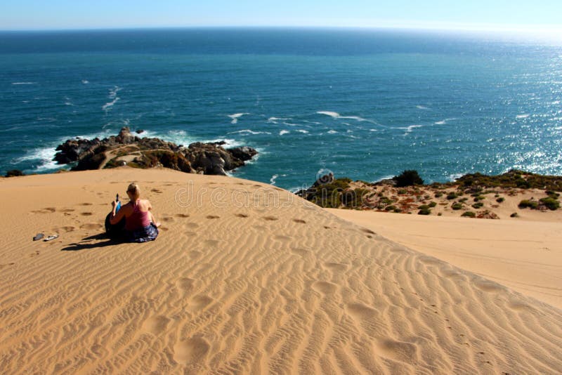Sand Dunes Around the Concon Coastline Stock Photo - Image of ...
