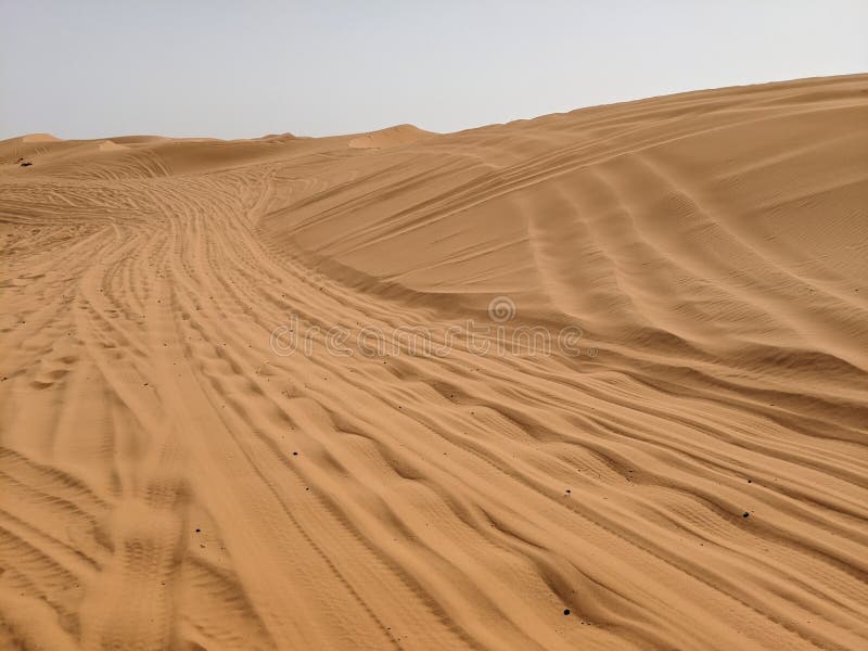 Dune, a Hill of Sand Piled Up by the Wind on Sahara Desert Stock Image ...