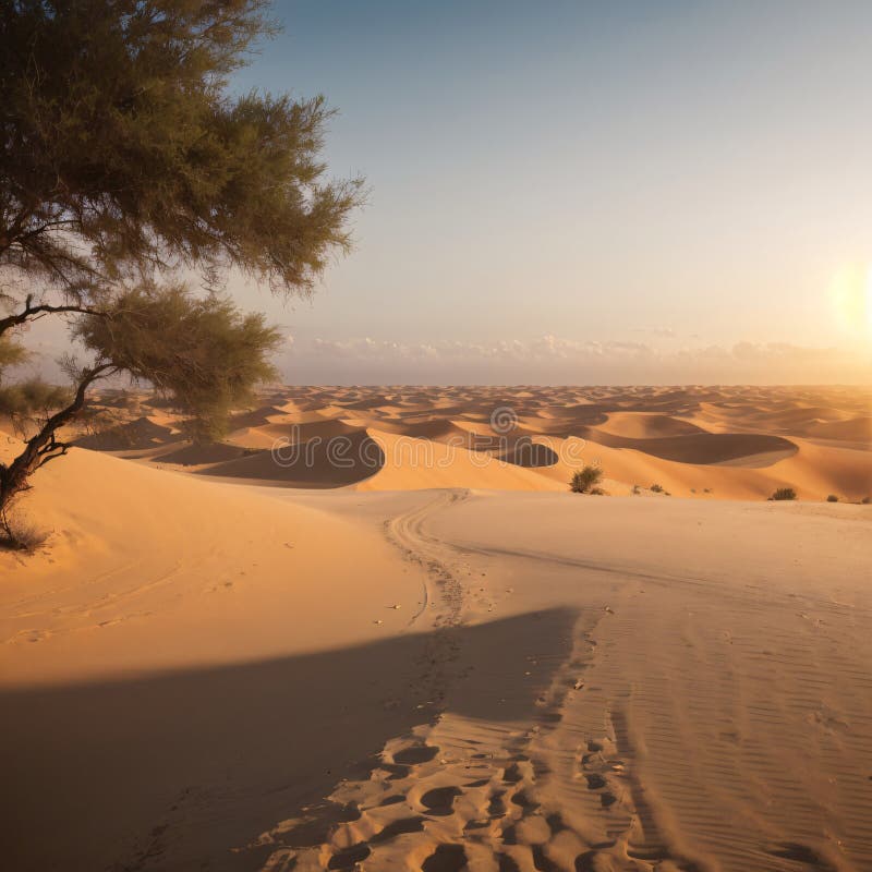 Sand Dunes in a Cloudy Atmosphere in the Empty Quarter Desert in the ...