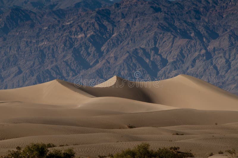 Sand Dunes in the Death Valley Stock Image - Image of distance ...