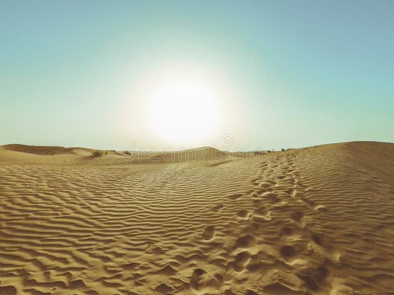 Sand Dunes of the Desert Close Up in Dubai with Sunlight. Stock Image ...