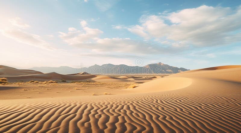 Sand Dunes in the Desert, Desert with Desert Sand, Desert Scene with ...