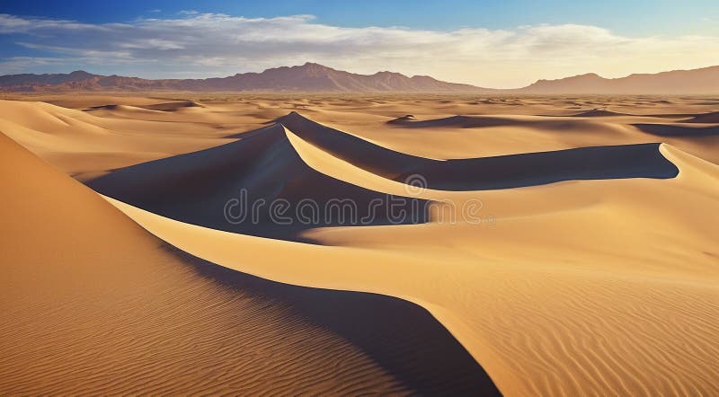Sand Dunes in the Desert, Desert with Desert Sand, Desert Scene with ...