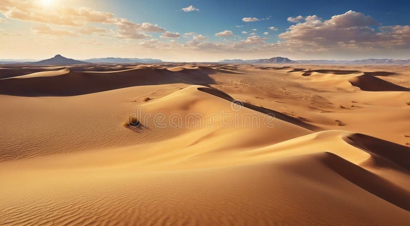 Sand Dunes in the Desert, Desert with Desert Sand, Desert Scene with ...