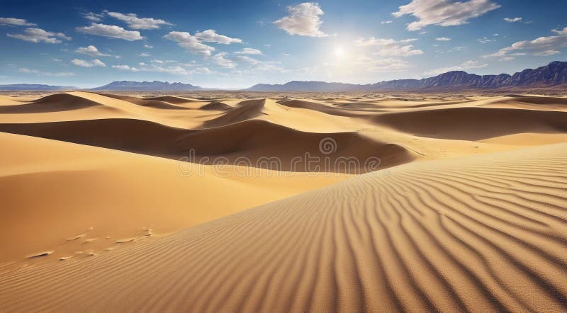 Sand Dunes in the Desert, Desert with Desert Sand, Desert Scene with ...