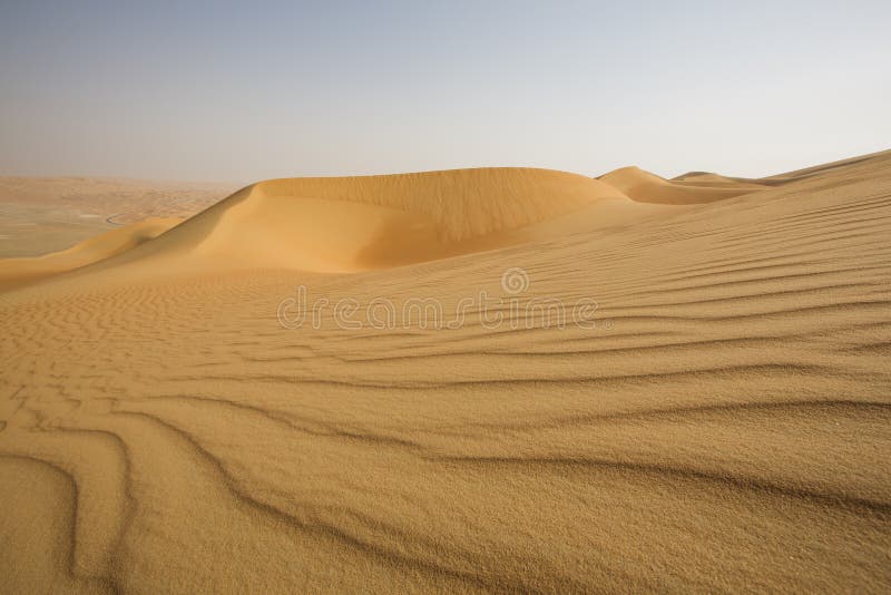 Sand Dunes of Empty Quarter Desert Stock Image - Image of saudi, oman ...