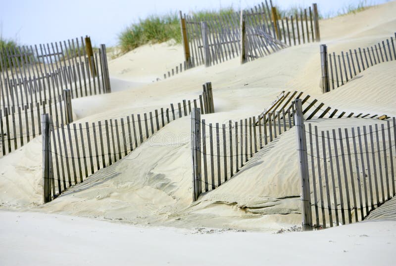 Rope fence on beach. stock image. Image of photograph - 2051611