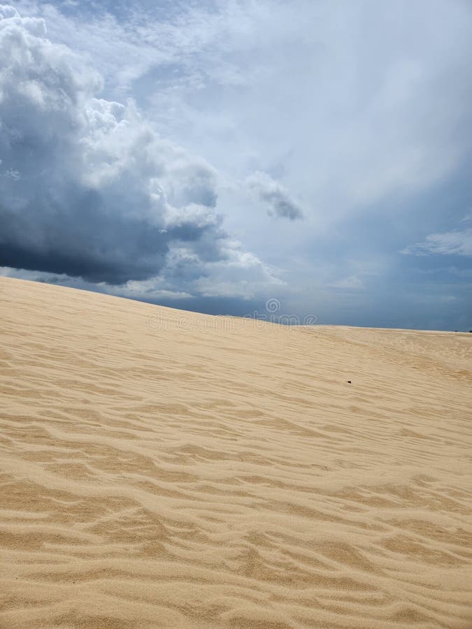 Sand dunes and lagoons stock image. Image of sand, snow - 270075859