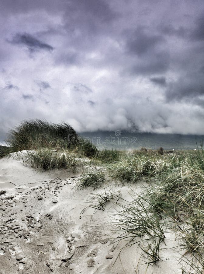 Sand Dunes on Mulranny Beach, County Mayo Stock Image - Image of ...